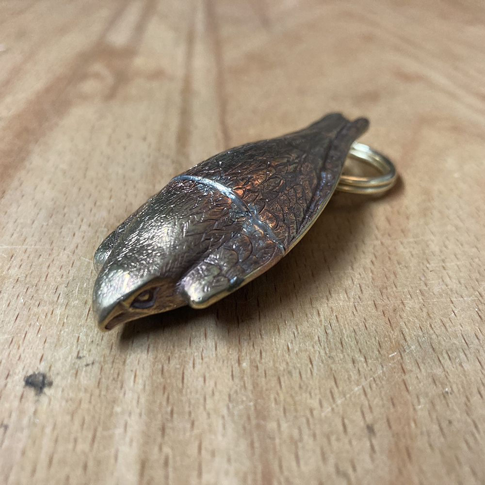 TENDER STORES | LOST WAX CAST BRASS PEREGRINE FALCON WHISTLE